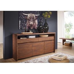 Sideboard Akazie 191x45x96 braun lackiert PURE ACACIA #202