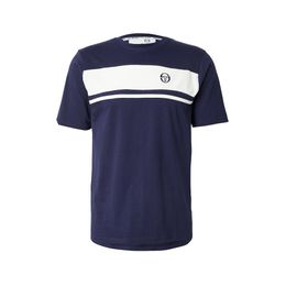 Sergio Tacchini T-Shirt Herren Gr&ouml;&szlig;e L navy / wei&szlig;