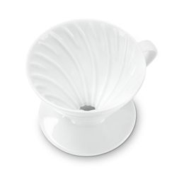 Hario &raquo;V60&laquo; Keramik Kaffee Handfilter, Gr. 2, wei&szlig;