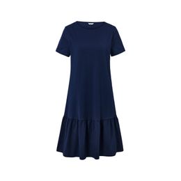 Tchibo - Jerseykleid mit Volant - Damen - Gr. XXL - dunkelblau