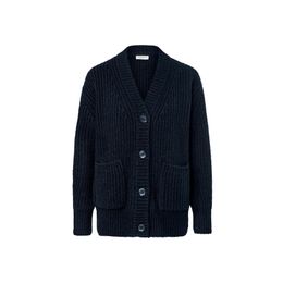 Tchibo - Gerippter Grobstrick-Cardigan - Damen - Gr. L - dunkelblau