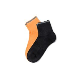 Tchibo - 2 Paar Laufsocken - Unisex - Gr. 43-46 - orange