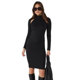 No Matter What Knitted dress female Black size L