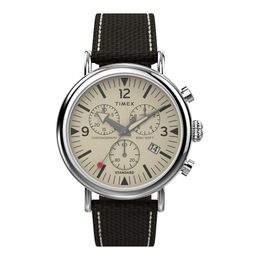 Timex Analoguhr Herren Gr&ouml;&szlig;e One Size creme / braun / dunkelgrau