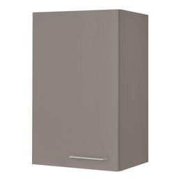 H&auml;ngeschrank Nobilia "Laser", Ausrichtung w&auml;hlbar, vormontiert", front: taupegrau, korpus: taupegrau, B:45cm H:72cm T:37,2cm, Schr&auml;nke, H&auml;ngeschrank, in drei Breiten: 30, 45 und 60 cm, mit Soft-Close-Funktion