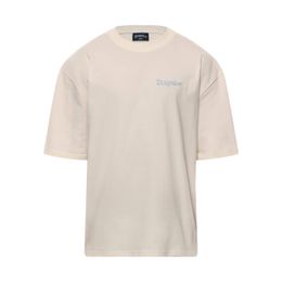 T-Shirt DROPSIZE "Dropsize Dropsize Heavy Oversize Crew Love T-Shirt", Damen, Gr. XS, cream wei&szlig;, 100% Baumwolle, bedruckt, oversize, Rundhals, Shirts T-Shirt