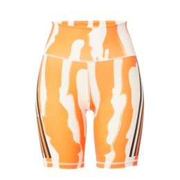 adidas Sportswear Sportshorts 'Thebe Magugu Bike' Damen Gr&ouml;&szlig;e 4XS creme / hellorange / schwarz