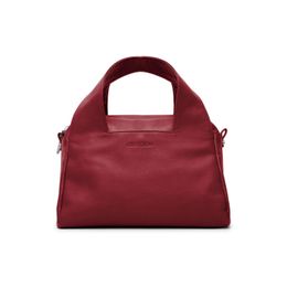 Gretchen Damen Henkeltasche "Ruby Tote Three"dunkelrot, Leder, Taschen, aus italienischem Kalbsleder