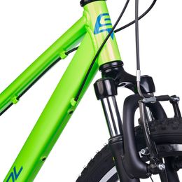 S'COOL Jugendfahrrad S&rsquo;COOL "S'COOL Xroc Pro 24-K7 Neon Green/Ocean" Gr. 30, neon gr&uuml;n, ocean, Fahrr&auml;der, Kinder, 30cm, 24 Zoll (60,96cm)