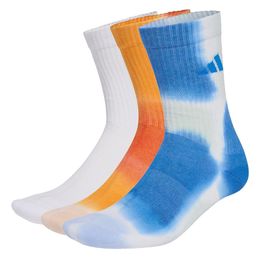 adidas Sportswear Socken 'Tie-Dye 3 Pairs' Damen Gr&ouml;&szlig;e 37/39 blau / orange / hummer / wei&szlig;