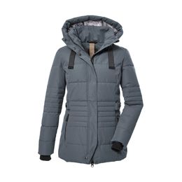 G.I.G.A. by Killtec Steppjacke "GW 25 WMN QLTD JCKT", Damen, Gr. 42, graublau, Obermaterial: 88% Polyester, 12% Baumwolle;Futter: 100% Polyester;F&uuml;llung: 100% Polyester, G.I.G.A. DX BY KILLTEC, Jacken Steppjacke, Taillierte Winterjacke, wasserabweisend, winddicht, abnehmbare Kapuze, Topseller