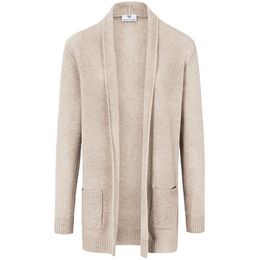 Peter Hahn - Cardigan aus 100% Schurwolle, beige, Gr. 46 / L - Schurwolle