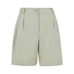 Urban Classics Ladies Pleated Bermuda Shorts ' ' Damen Gr&ouml;&szlig;e 38 beige / gr&uuml;n
