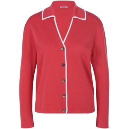 Peter Hahn - Strickjacke 100% SUPIMA -Baumwolle, rot, Gr. 38 / S - Baumwolle