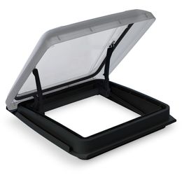 MPK VisionStar M LED Dachhaube ohne Dauerbel&uuml;ftung mit LED-Beleuchtung 400 x 400 mm schwarz Dachst&auml;rke 55 - 90 mm - Dachhauben