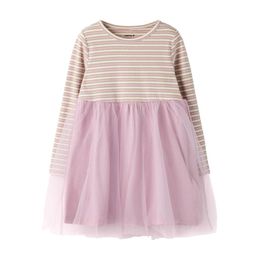 name it Kleid 'NMFTAIAS' M&auml;dchen Gr&ouml;&szlig;e 110 gold / ros&eacute; / wei&szlig;