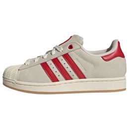 adidas originals Sneaker 'Superstar II' Damen Gr&ouml;&szlig;e 42 rot / wollwei&szlig;