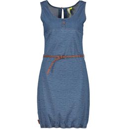 alife and kickin alife & kickin Kleid 'DojaAK' Damen Gr&ouml;&szlig;e 34 blue denim / hellblau / braun Winterkleid