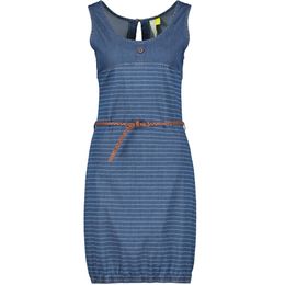 alife and kickin alife & kickin Kleid 'DojaAK' Damen Gr&ouml;&szlig;e 44 blau / blue denim / braun Winterkleid
