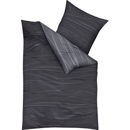 Kaeppel unisex Bettw&auml;sche grau-anthrazit, Gr&ouml;&szlig;e 80x80/135x200 cm