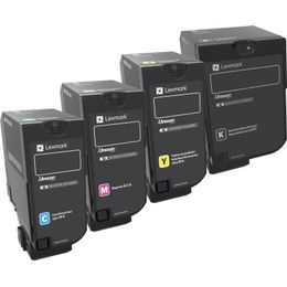 Lexmark Original Toner - 4er Multipack f&uuml;r CS720de/dte, CS725de/dte, CX725de/dhe/dthe