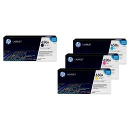 HP Original 650A Toner 4er Set schwarz, cyan, magenta, gelb