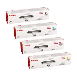 Canon Original Toner 729 4er-Set schwarz, cyan, magenta, gelb (OP4370B002)