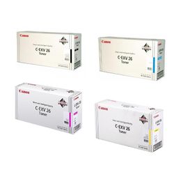 Canon Original Toner C-EXV26 4er-Set schwarz, cyan, magenta, gelb 6.000 Seiten