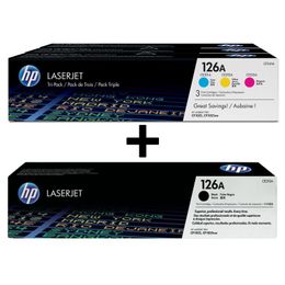 HP Original 126A Toner 4er Set schwarz, cyan, magenta, gelb