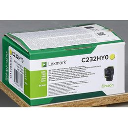 Lexmark Original Toner - gelb (C232HY0) f&uuml;r C2325dw, C2425dw, C2535dw, MC2325adw, C2425dw, MC2535adwe