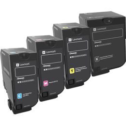 Lexmark Original Toner - 4er Multipack f&uuml;r CS727de, CS728de, CX727de