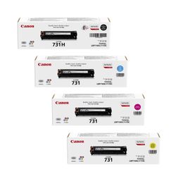 Canon Original Toner 731H-Serie 4er-Set schwarz, cyan, magenta, gelb hohe Kapazit&auml;t (OP6273B002)