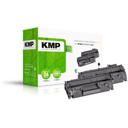 KMP Toner H-T235D schwarz kompatibel zu HP 05A (CE505D), 2er-Set