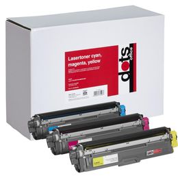 Three Dots dots Toner kompatibel zu brother TN-246C/M/Y, 3er-Set cyan, magenta, gelb