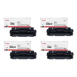 Canon Original Toner 046H 4er-Set schwarz, cyan, magenta, gelb hohe Ergiebigkeit (OP1254C002)