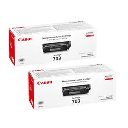 Canon Original Toner 703 Doppelpack schwarz (OP7616A005DP)