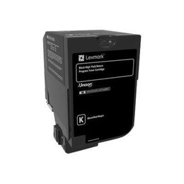 Lexmark Original Toner - schwarz (74C2HK0) f&uuml;r CS720de/dte, CS725de/dte