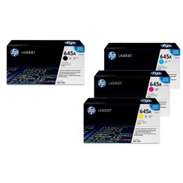 HP Original 645A Toner 4er Set schwarz, cyan, magenta, gelb