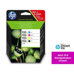 HP Original 934XL/ 935XL 4er-Pack Druckerpatronen schwarz, cyan, magenta, gelb (X4E14AE)