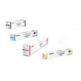 Canon Original Toner C-EXV28 4er-Set schwarz, cyan, magenta, gelb
