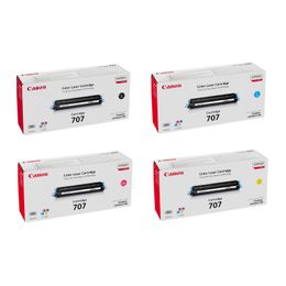 Canon Original Toner 707 4er-Set schwarz, cyan, magenta, gelb (OP9424A004)