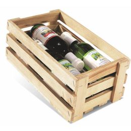 Holzkiste 6er "Piccolo" f&uuml;r Sekt/Wein 262 x 148 x 110 mm