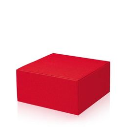 25 x Geschenkbox "Modern Rot" Gr&ouml;&szlig;e M 250 x 250 x 120 mm