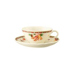 Seltmann Weiden Teetasse mit Untertasse Marieluise Weihnachtsnostalgie 130 ml 2er Set