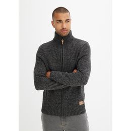 bonprix Strickjacke mit Stehkragen, grau
