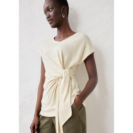 bonprix Wickelshirt aus reinem Leinen, beige, Leinen