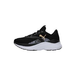 Puma Sportschuh 'Softride Mayve Bloom' Damen Gr&ouml;&szlig;e 36.5 gold / schwarz
