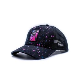 Be52 Cap 'Palms splash premium' Herren Gr&ouml;&szlig;e 54/64 schwarz