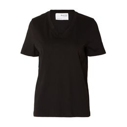 Selected T-Shirt Damen Gr&ouml;&szlig;e L schwarz