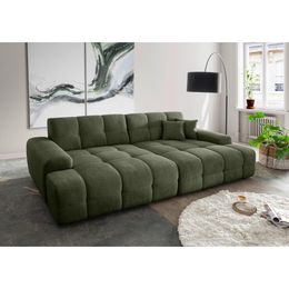 Livetastic Bigsofa, Waldgr&uuml;n, Textil, Uni, 4-Sitzer, F&uuml;llung: Schaumstoff, 304x87x155 cm, Made in EU, Typenauswahl, Armteil links, rechts, Wohnzimmer, Sofas & Couches, Sofas, Bigsofas